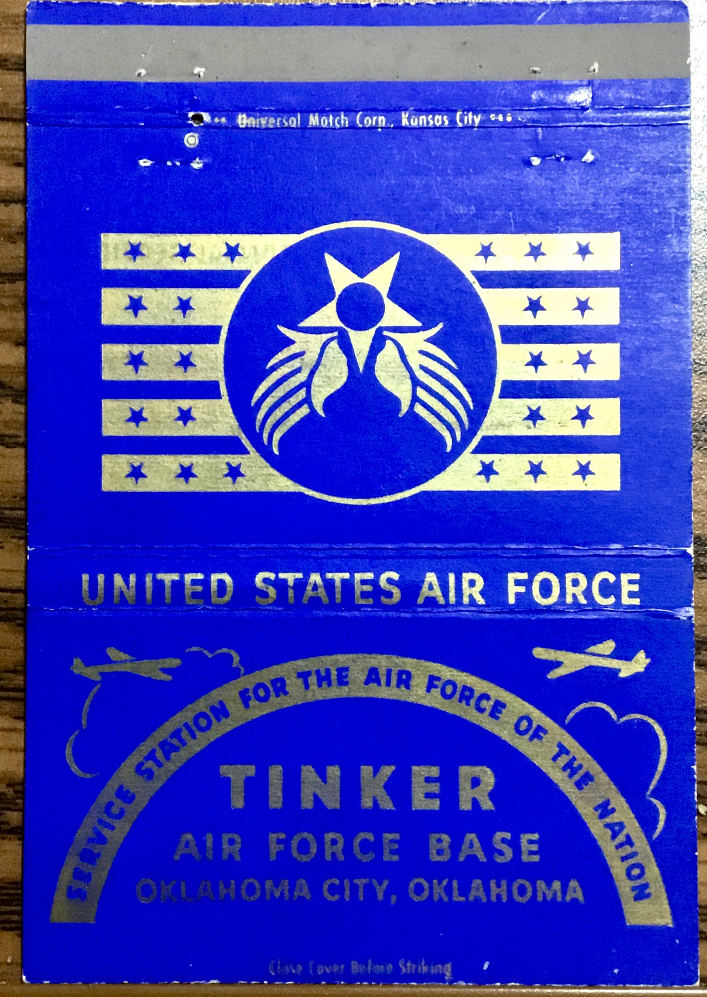 Tinker Air Force Base – The Matchcover Storyteller